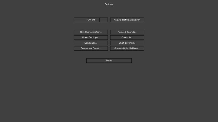Clean Menus Minecraft Texture Pack