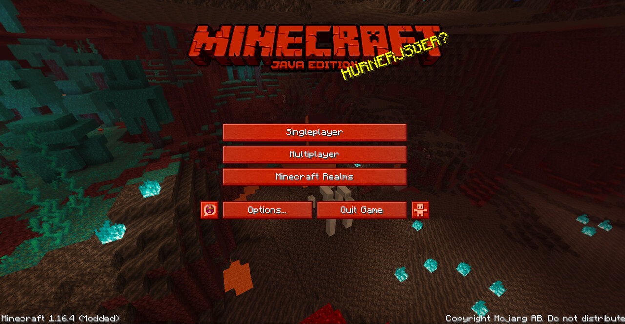 Red GUI Minecraft Texture Pack