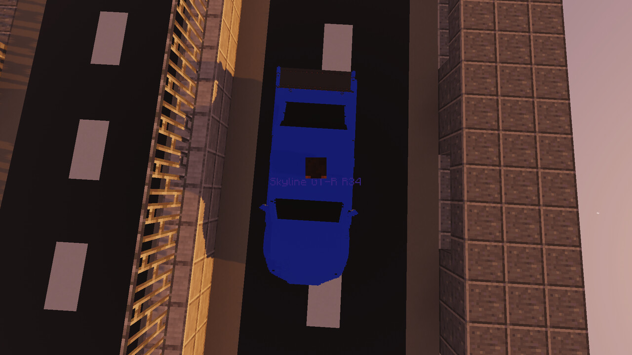 Nissan Skyline GT-R R34 Model for MC Minecraft Texture Pack