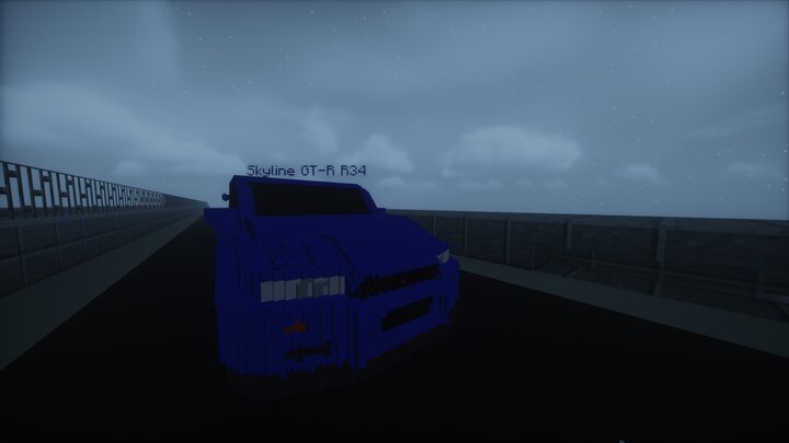 Nissan Skyline GT-R R34 Model for MC Minecraft Texture Pack