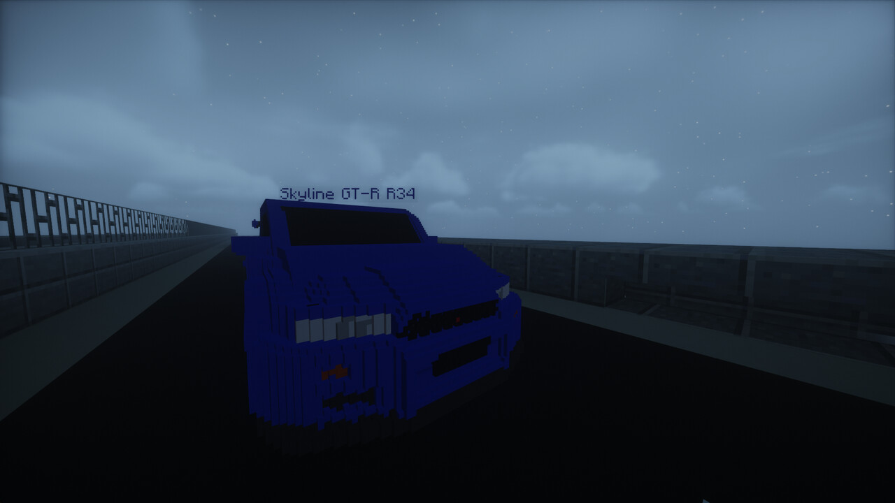 Nissan Skyline GT-R R34 Model for MC Minecraft Texture Pack
