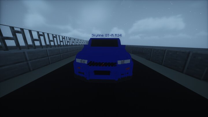Nissan Skyline GT-R R34 Model for MC Minecraft Texture Pack