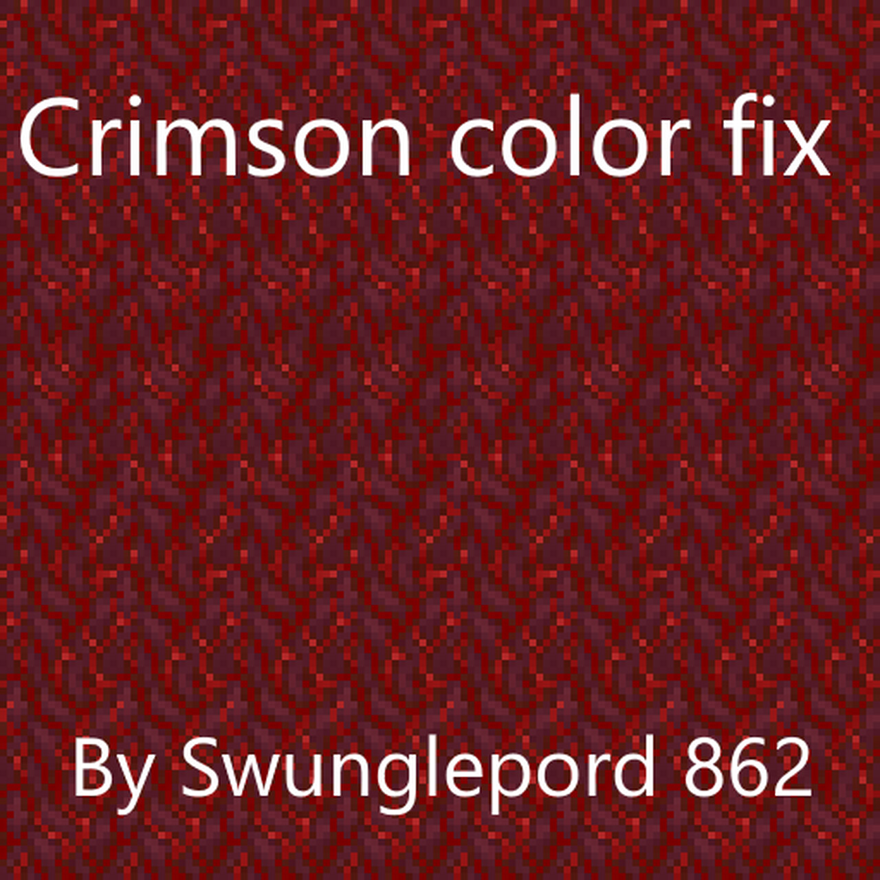 Crimson color fix Minecraft Texture Pack