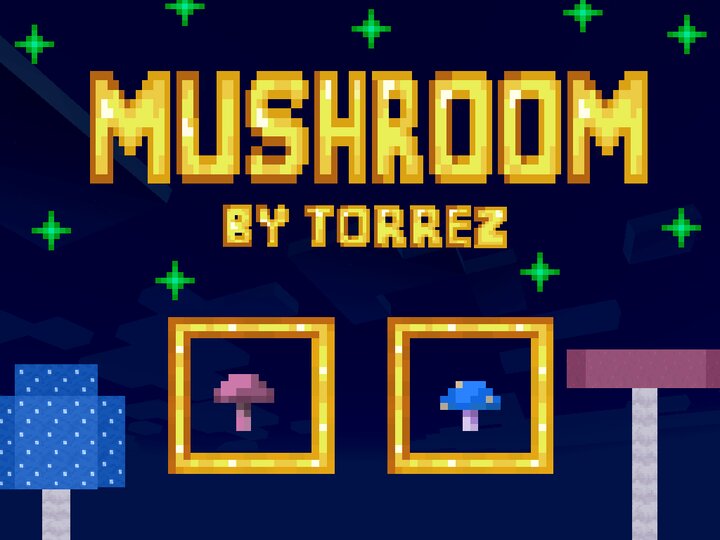 Mushrooms and Glowing mushrooms Minecraft Texture Pack
