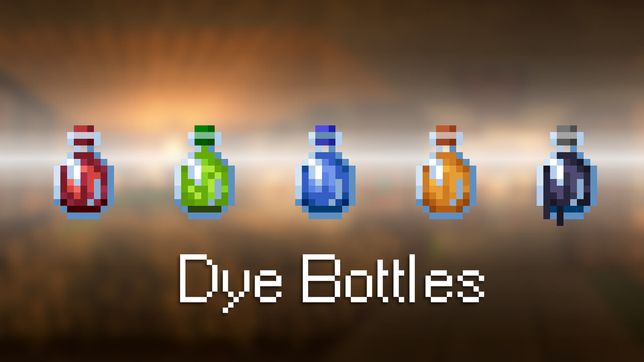 Dye Bottles Minecraft Texture Pack
