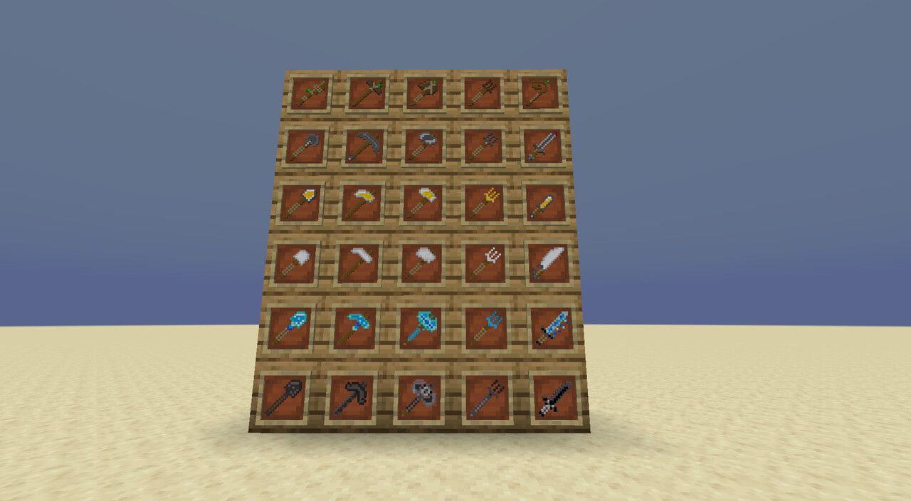 Tools, Weapons, And MORE! Minecraft Texture Pack