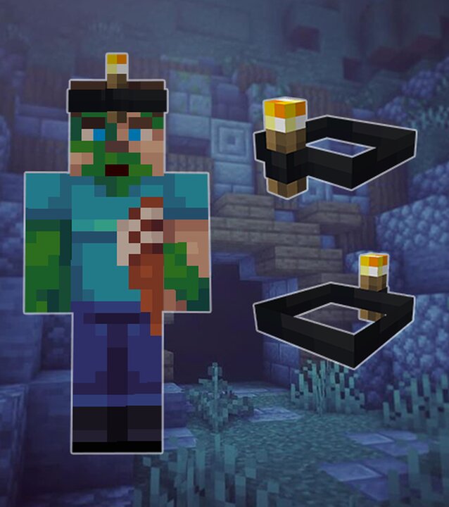Miner's Headband - Minecraft Java Edition. Minecraft Texture Pack