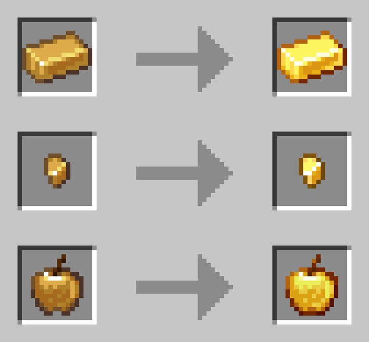 Default+ Default Gold Addon Minecraft Texture Pack