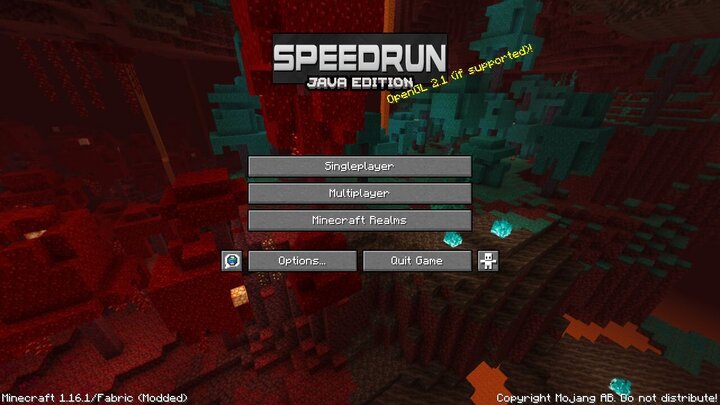 VR Speedrun Logo Minecraft Texture Pack