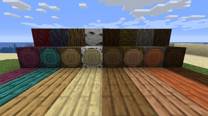 Rounder Logs Minecraft Texture Pack