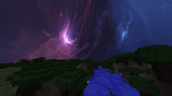 Aesthetic Nebula Overlay (custom sky overlay!) Minecraft Texture Pack