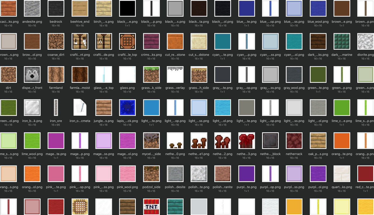 Just a little bit smoother blocks (+ 1x1 pixel concrete) Minecraft Texture Pack