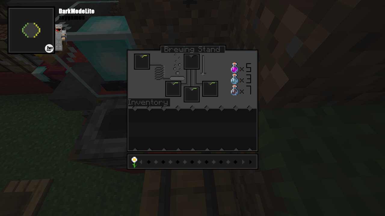 DarkModeLite - GUI-TEXTURE-PACK 1.14.x Minecraft Texture Pack