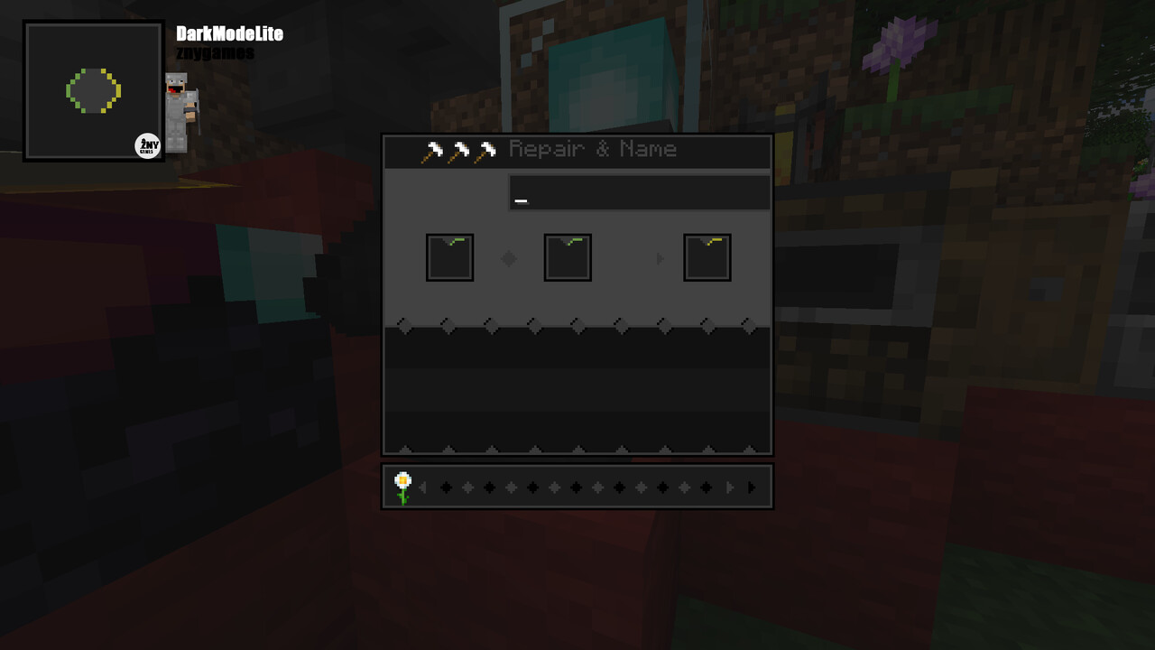 DarkModeLite - GUI-TEXTURE-PACK 1.14.x Minecraft Texture Pack