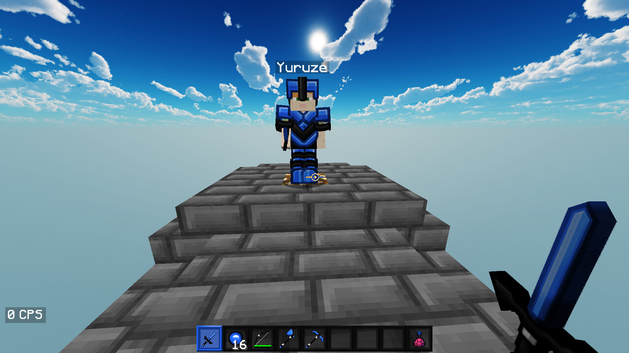 Synthwave V2 [BLUE] 256x Pack Minecraft Texture Pack