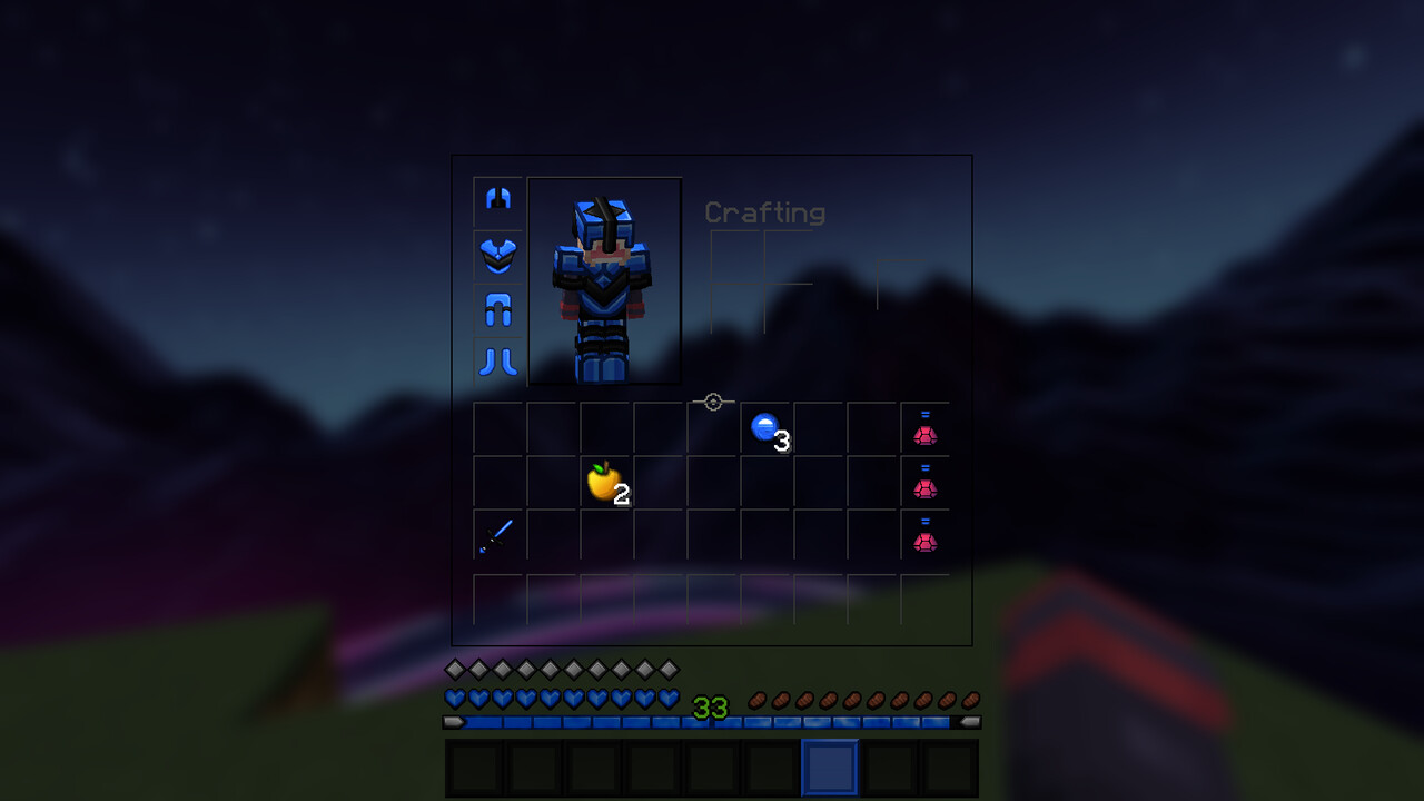 Synthwave V2 [BLUE] 256x Pack Minecraft Texture Pack