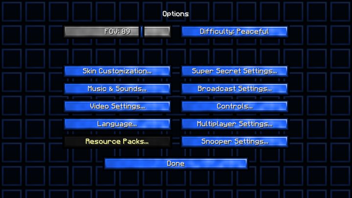 Synthwave V2 [BLUE] 256x Pack Minecraft Texture Pack