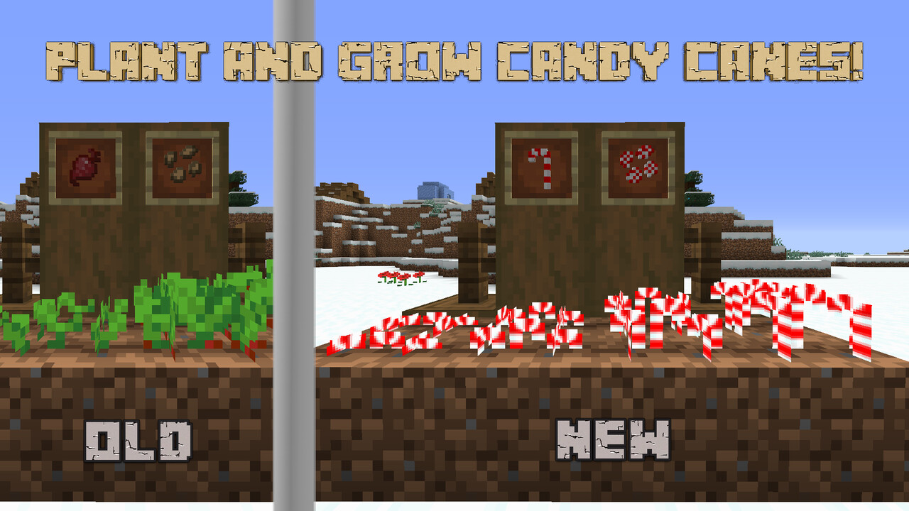 Christmas Feeling [1.16.5] - Tree Balls, Plantable Candy Canes, Candles ...