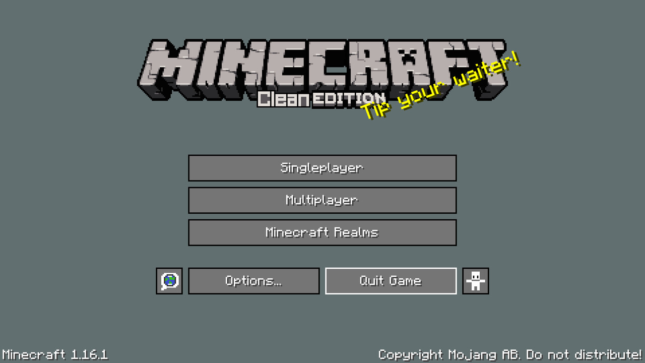Clean Pack V1.2 Minecraft Texture Pack