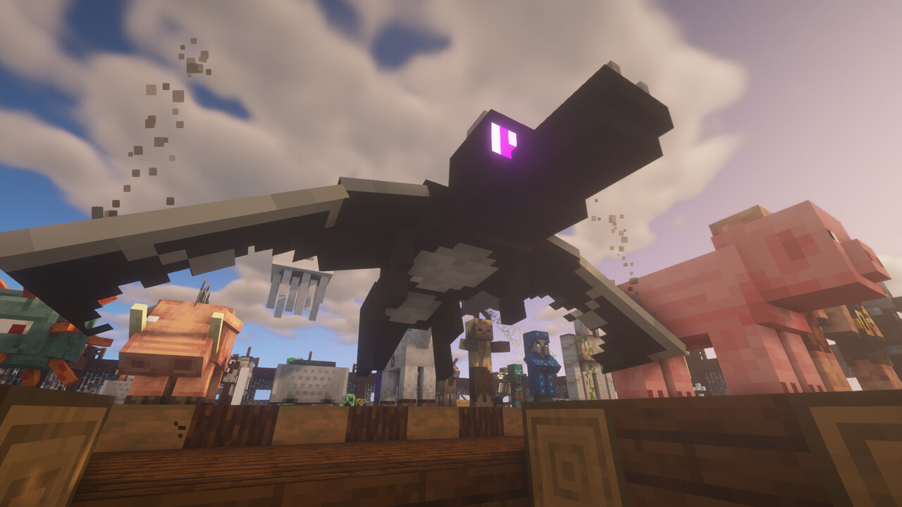 Baby EnderDragon Phantom + Variants(Optifine) Minecraft Texture Pack