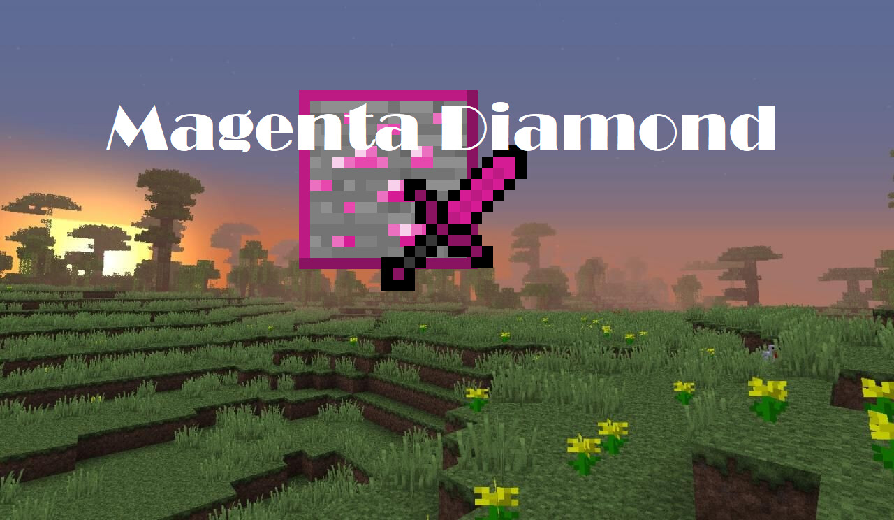 Megenta Diamond Minecraft Texture Pack