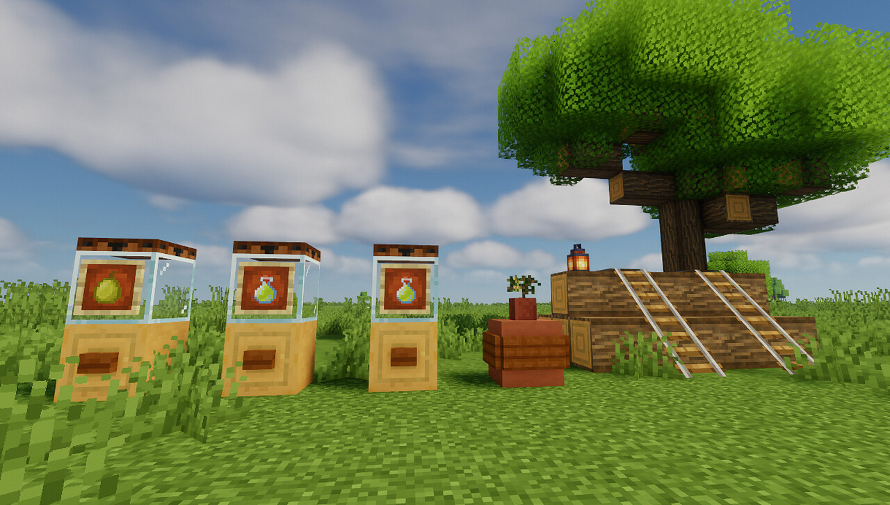 Oak to Olive Replacement Pack Minecraft Texture Pack