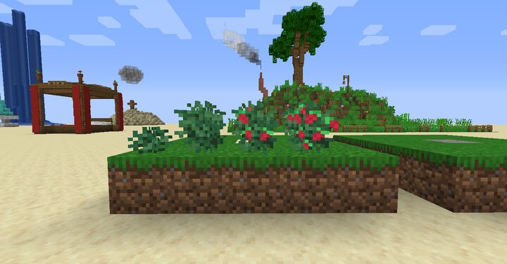 Sweet Berries to Raspberries Minecraft Texture Pack