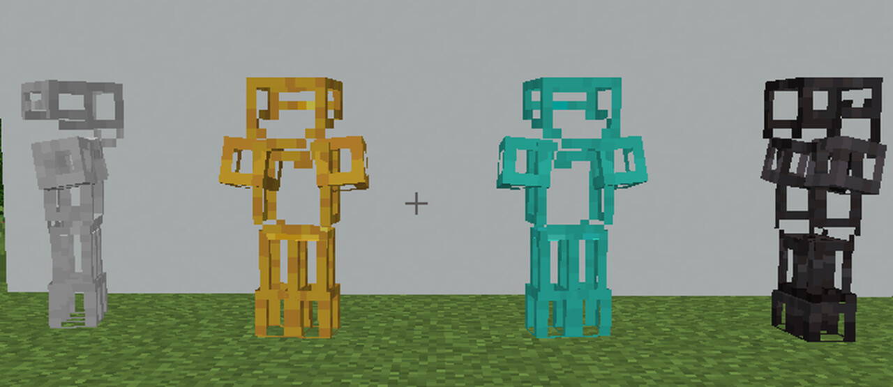Outline Only Armour Minecraft Texture Pack