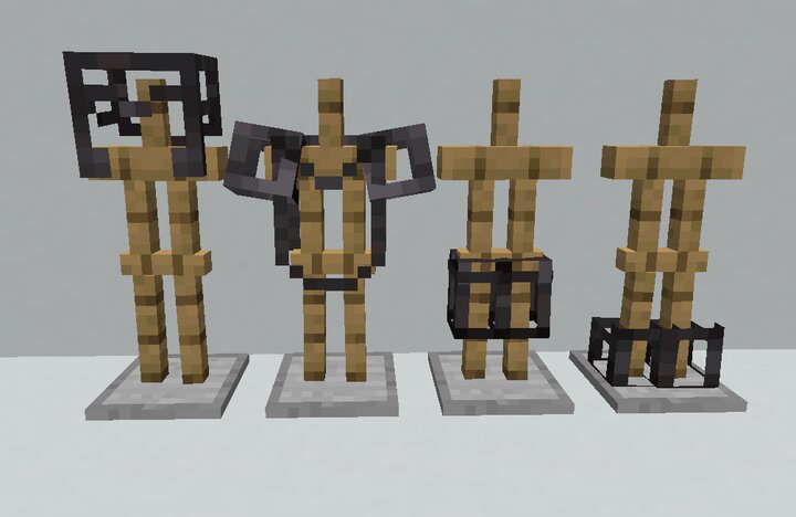Outline Only Armour Minecraft Texture Pack