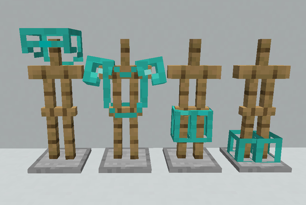Outline Only Armour Minecraft Texture Pack