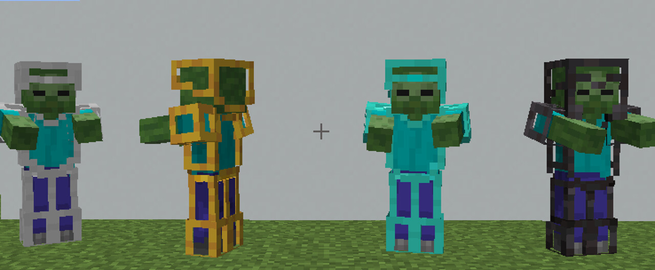 Outline Only Armour Minecraft Texture Pack