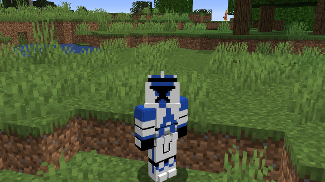 Clone Trooper Custom Player Model Minecraft Texture Pack