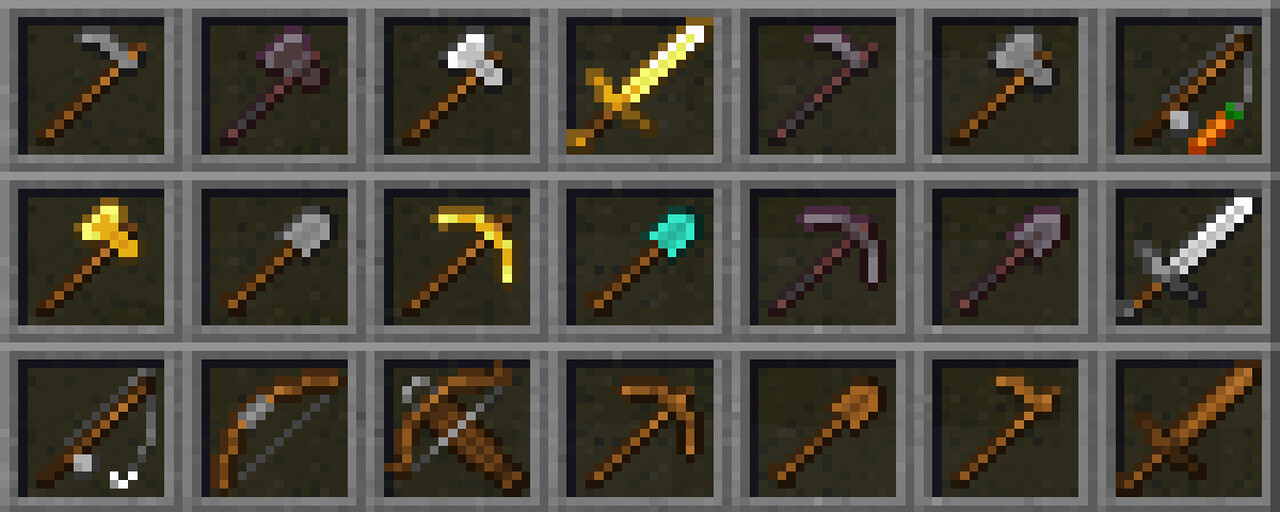 Tools look like a crossbow 1.16 Minecraft Texture Pack