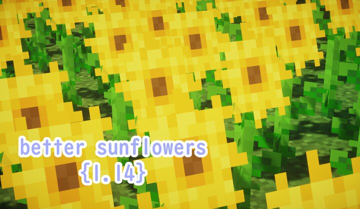 Better Sunflowers! [1.14+] Minecraft Texture Pack