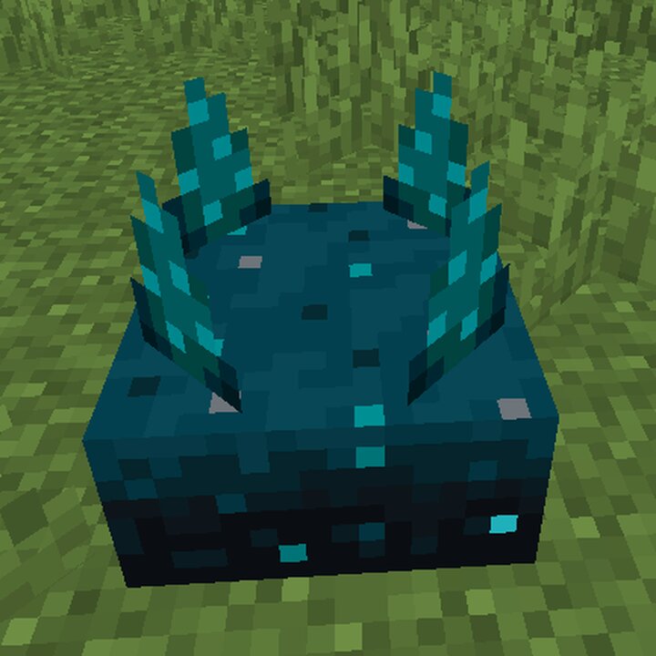 Straigher Activated Sculk Tendrils Minecraft Texture Pack