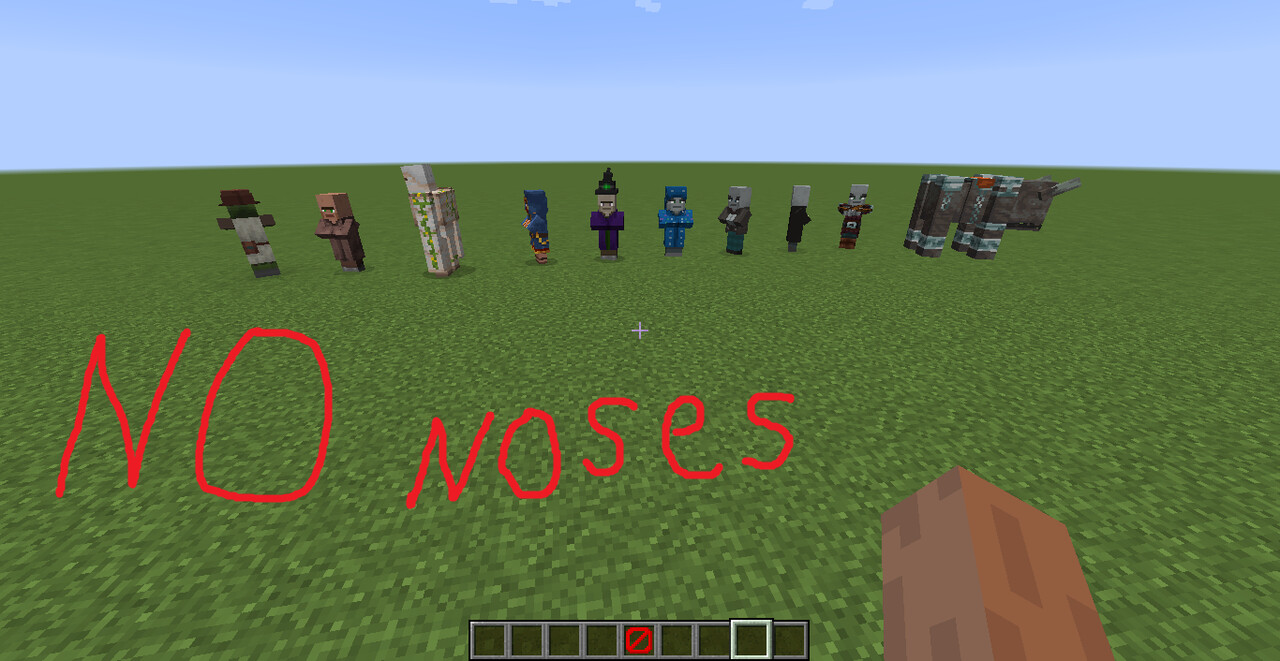 No noses Minecraft Texture Pack