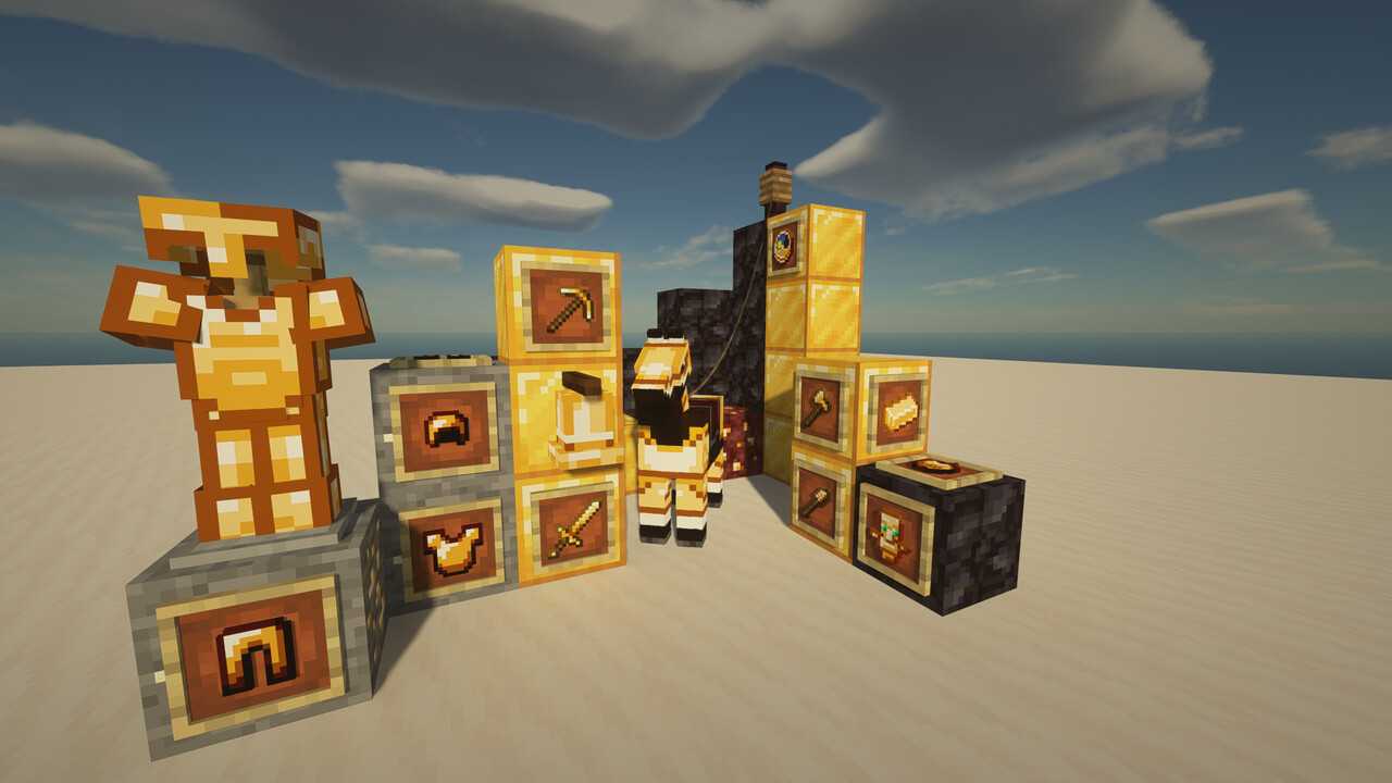 Gold reborn Minecraft Texture Pack