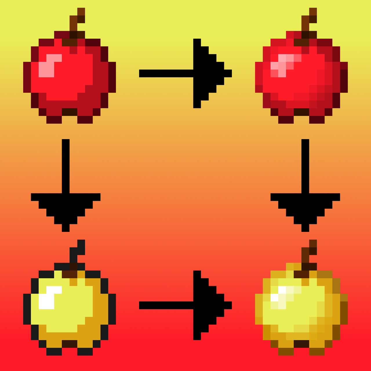 Roelof's Golden Apple (Programmer Art) Minecraft Texture Pack