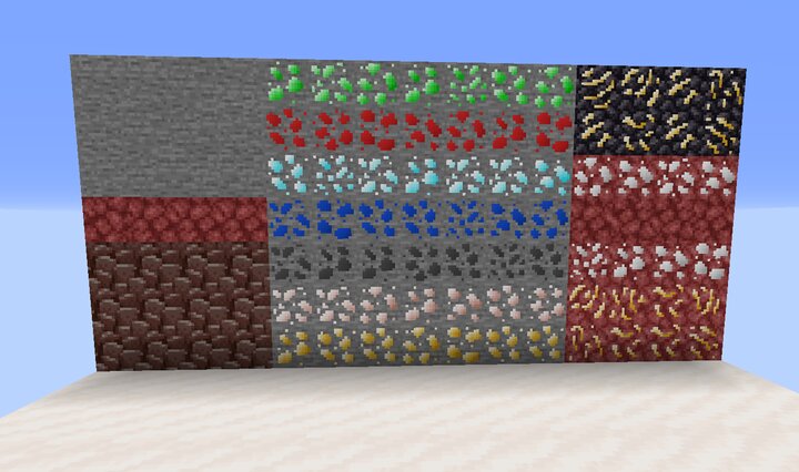 Varied Minerals Minecraft Texture Pack
