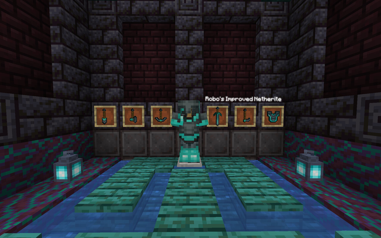 Robos Improved Netherite Minecraft Texture Pack