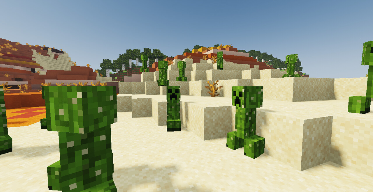 Creepers + 1.2.1 Minecraft Texture Pack
