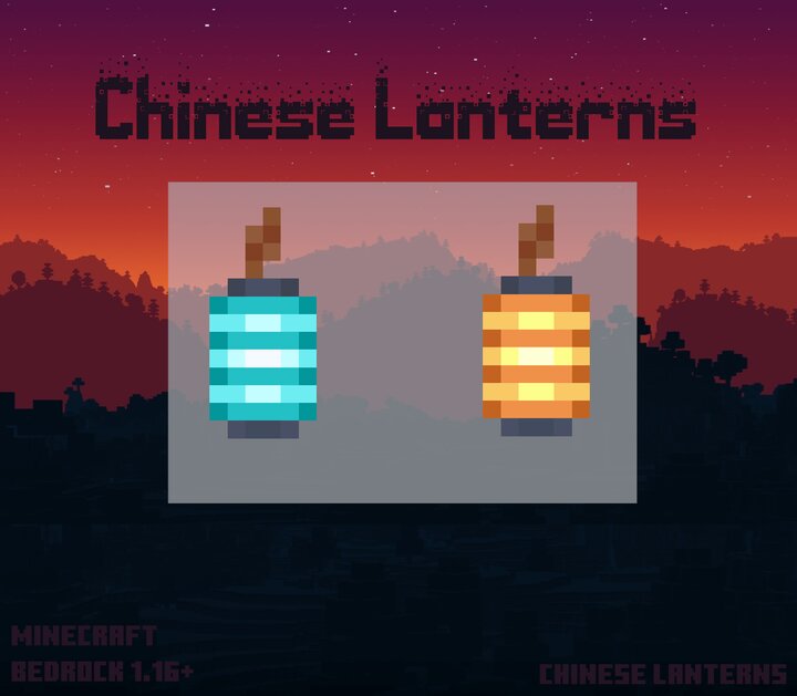 Chinese Lanterns(Bedrock Edition) Minecraft Texture Pack