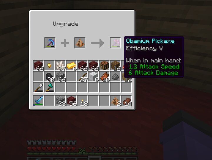 Netherite but it's Obamium Minecraft Texture Pack