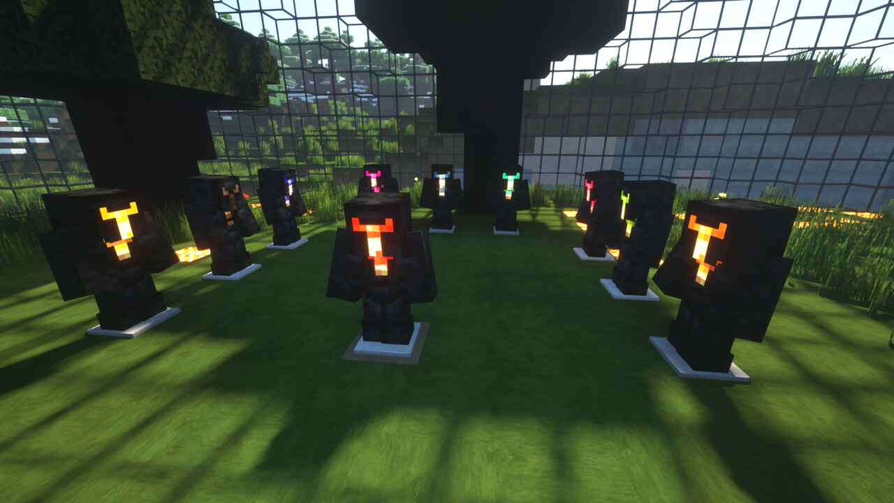 Society's Animated Netherite Glow Armor Minecraft Texture Pack