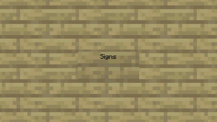 Pixel Perfect Signs Minecraft Texture Pack