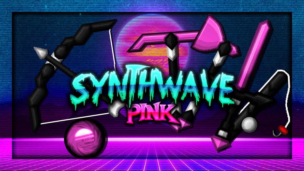 Synthwave 256x [PINK] Pack Minecraft Texture Pack