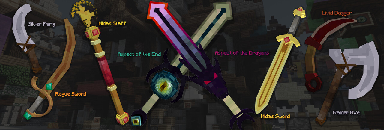 Kio's Hypixel Skyblock Model Pack-1.8.9 Minecraft Texture Pack