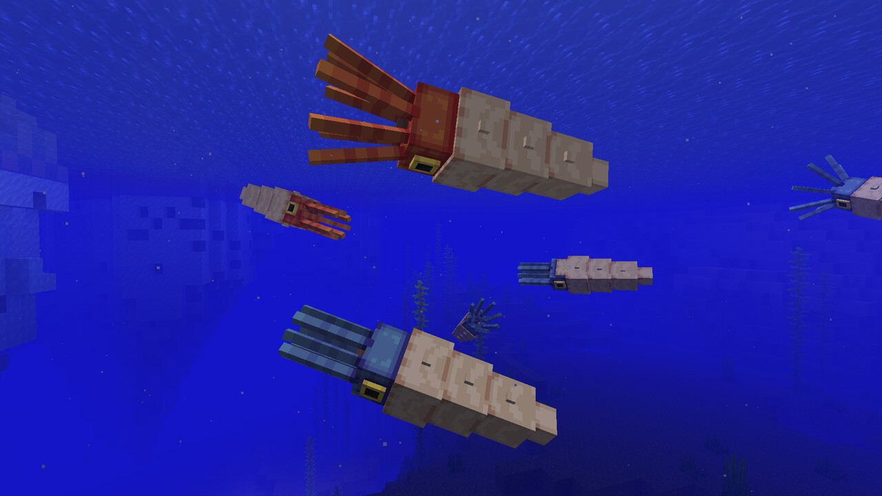 [Dino] Orthocerida - Squids from the Deep! Minecraft Texture Pack
