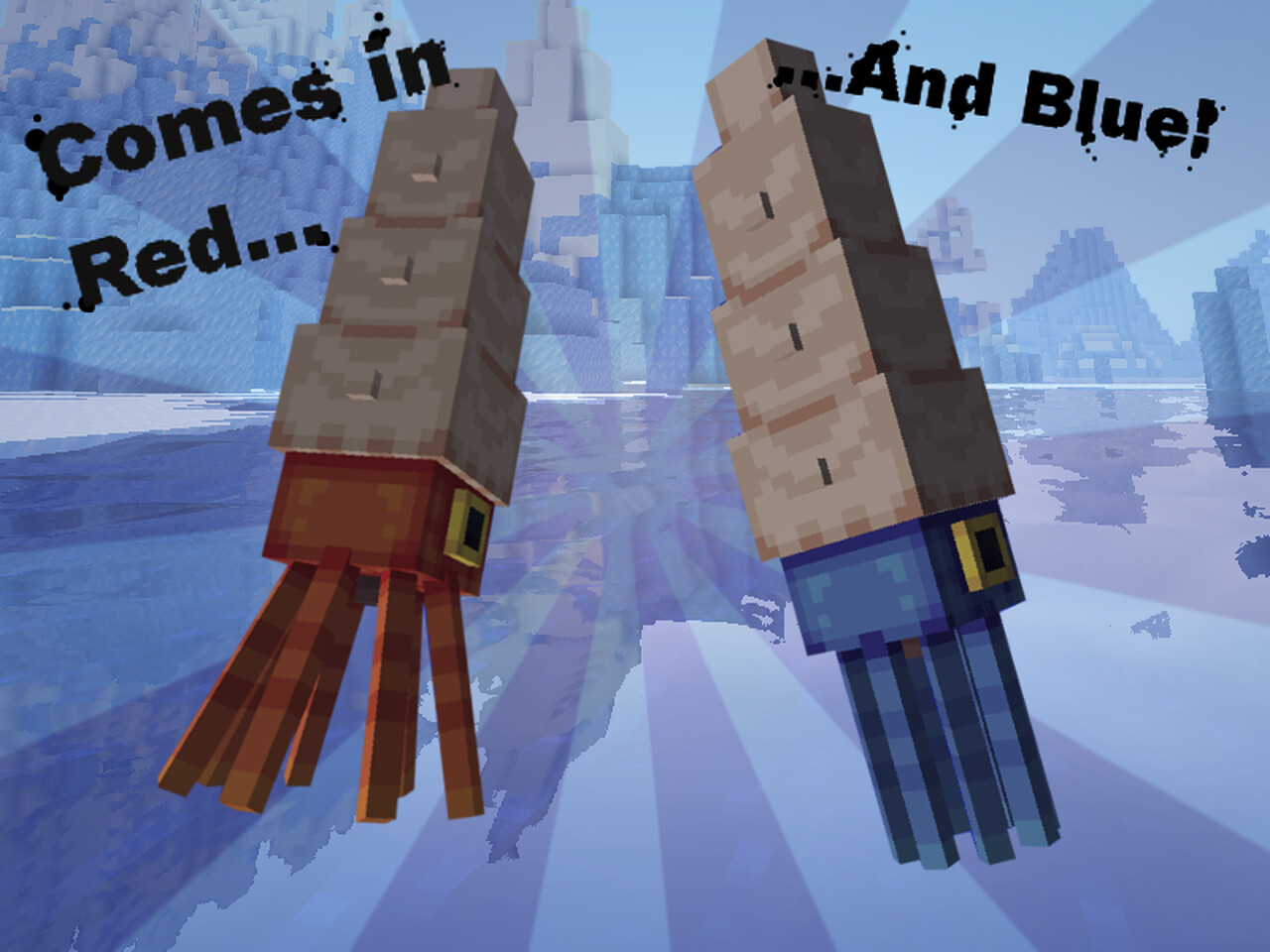 [Dino] Orthocerida - Squids from the Deep! Minecraft Texture Pack