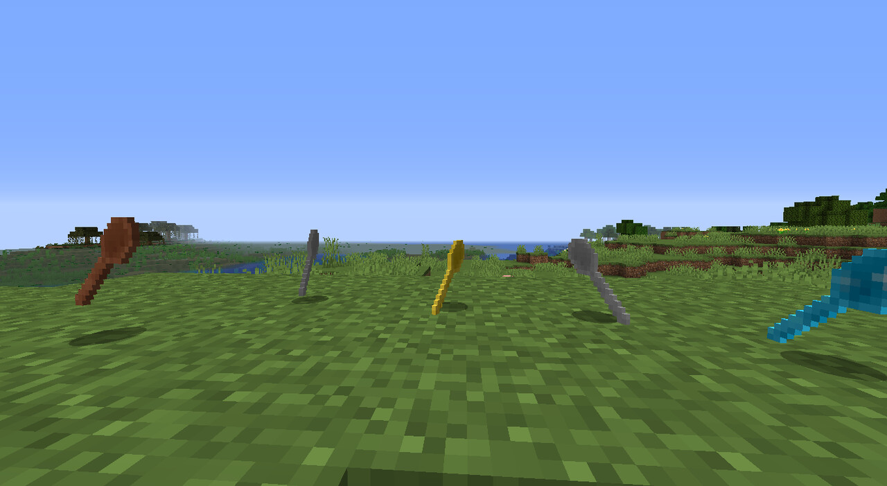 Minecraft but shovels are Spoons. Minecraft Texture Pack